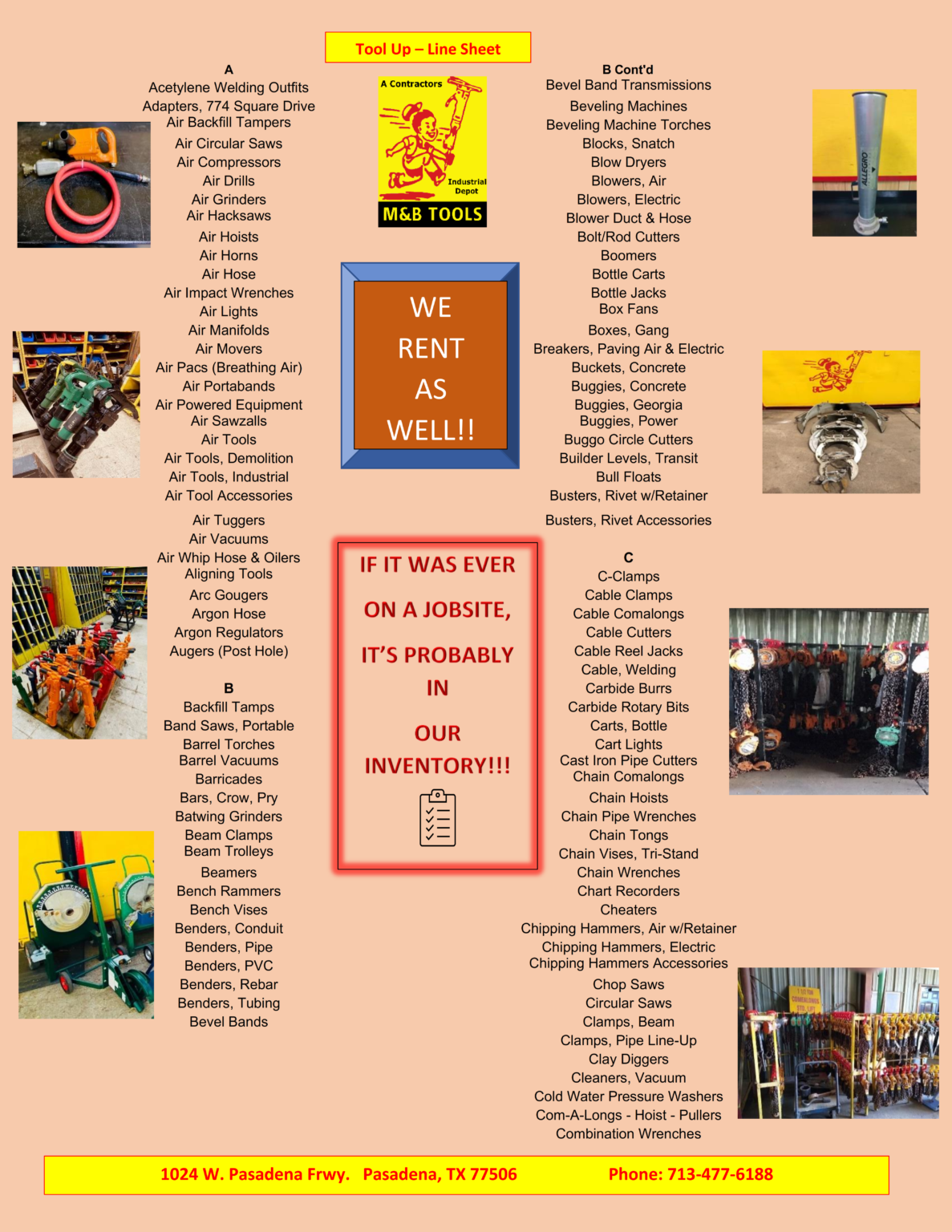 Equipment – MB Tools