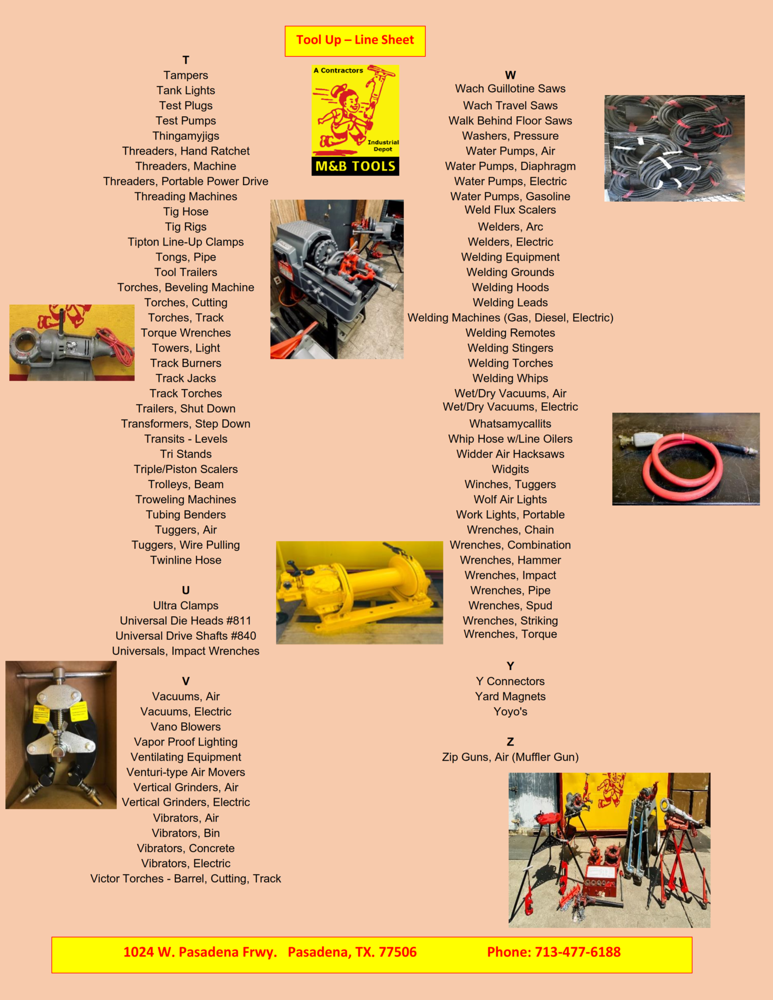 Equipment – MB Tools